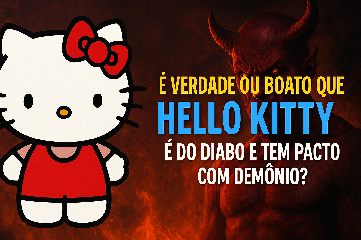 É verdade ou boato que Hello Kitty é do diabo e tem pacto com demônio ...